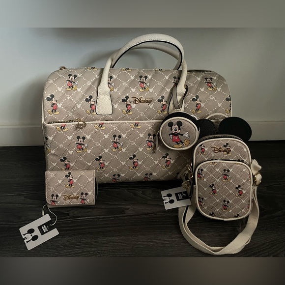 Disney | Bags | Nwt Mickey Weekender Bag Mickey Phone Crossbody Bag And ...